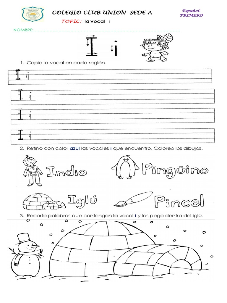 Identifico La Vocal I | PDF