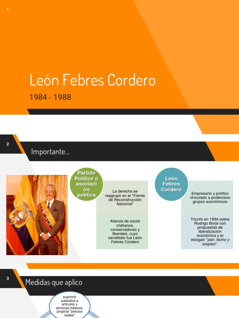 León Febres Cordero: Gobierno y Medidas | PDF | Política (general)