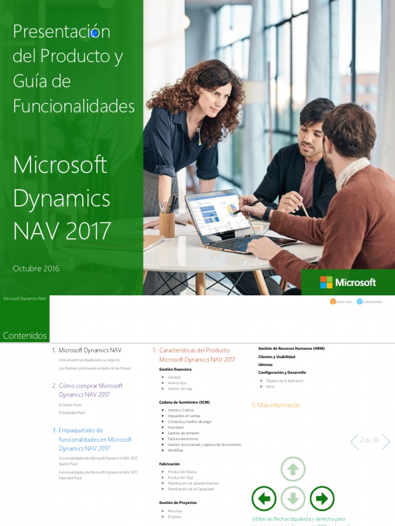 Guia Microsoft Dynamics Nav 2017 | PDF | Microsoft | Gestión de la ...