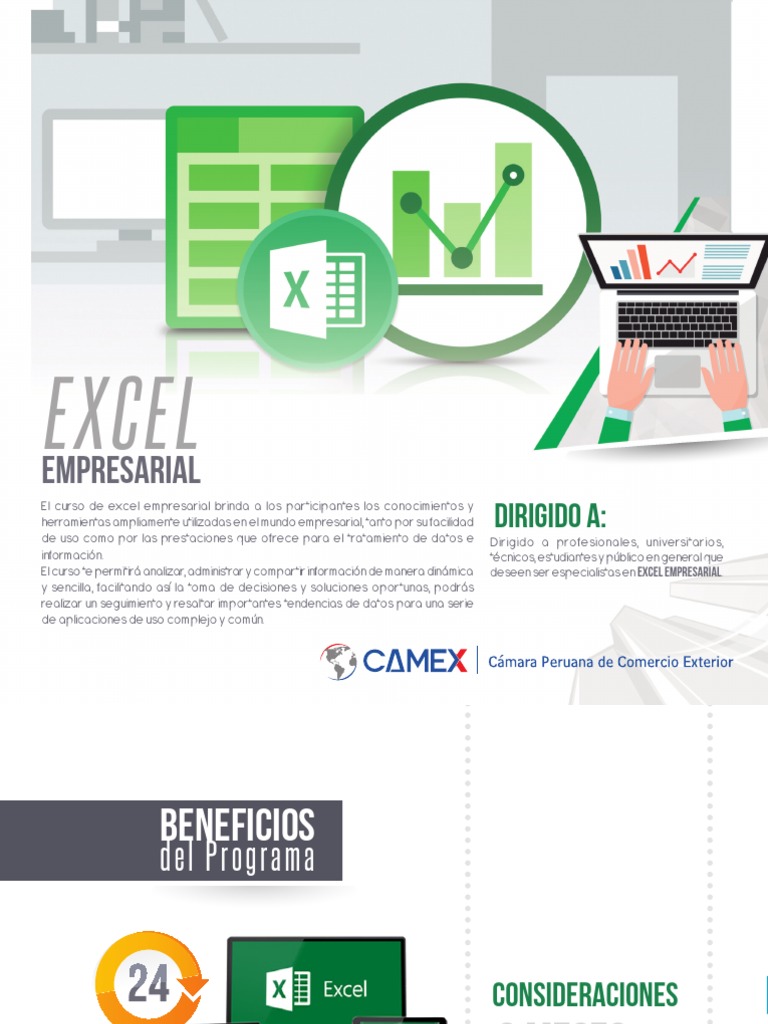 EXCEL EMPRESARIAL BROCHURE _ CAMEX (5) (3).pdf | Interés | Microsoft Excel