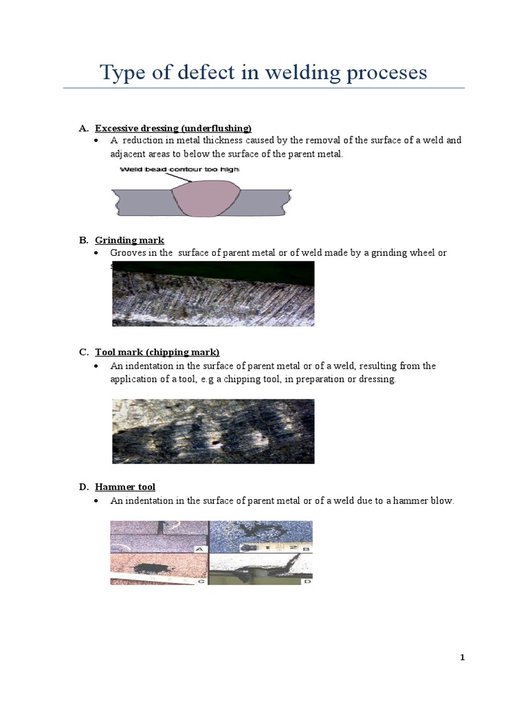 Types of Welding Defects Explained | PDF | Welding | Construction
