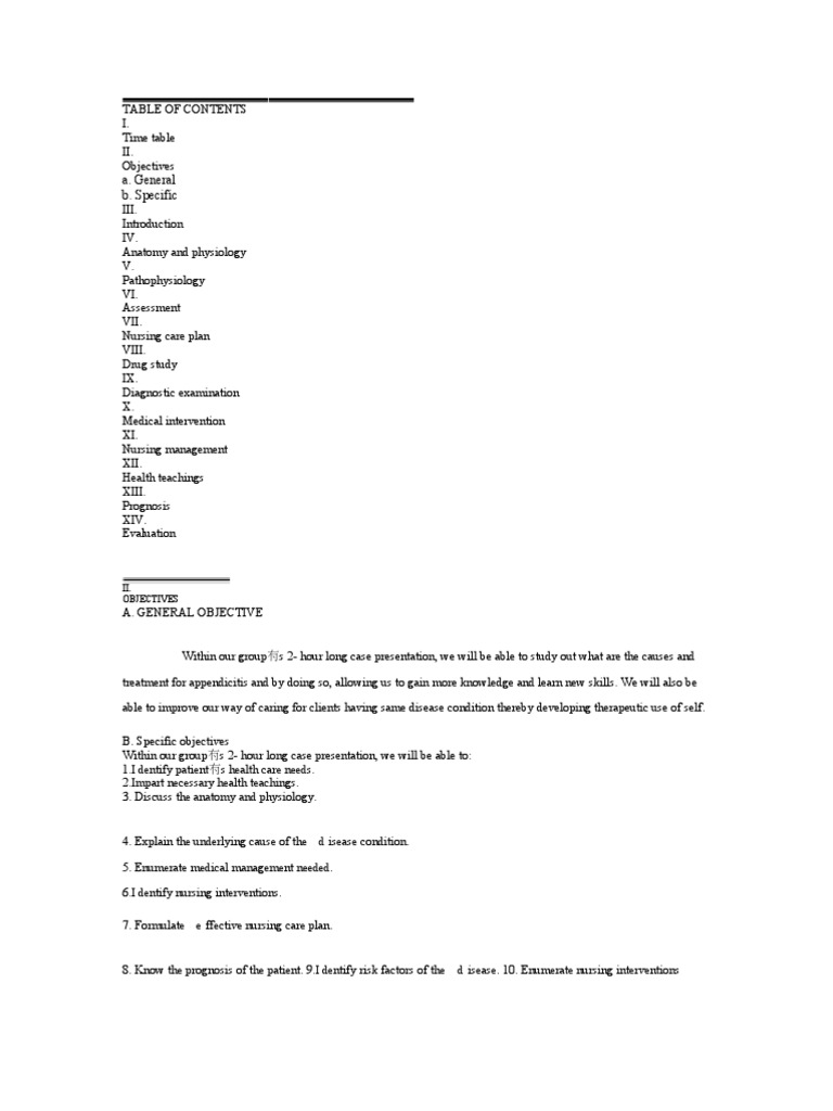 Appendicitis Case Study | Download Free PDF | Large Intestine ...
