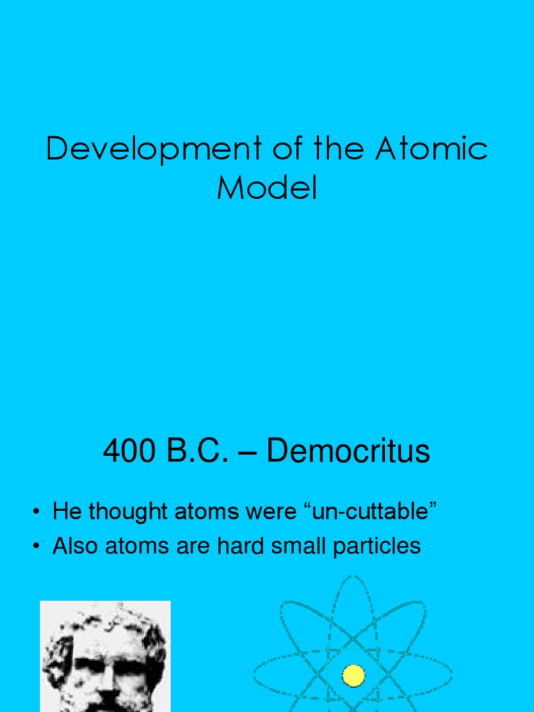 11 Development of The Atomic Model | PDF