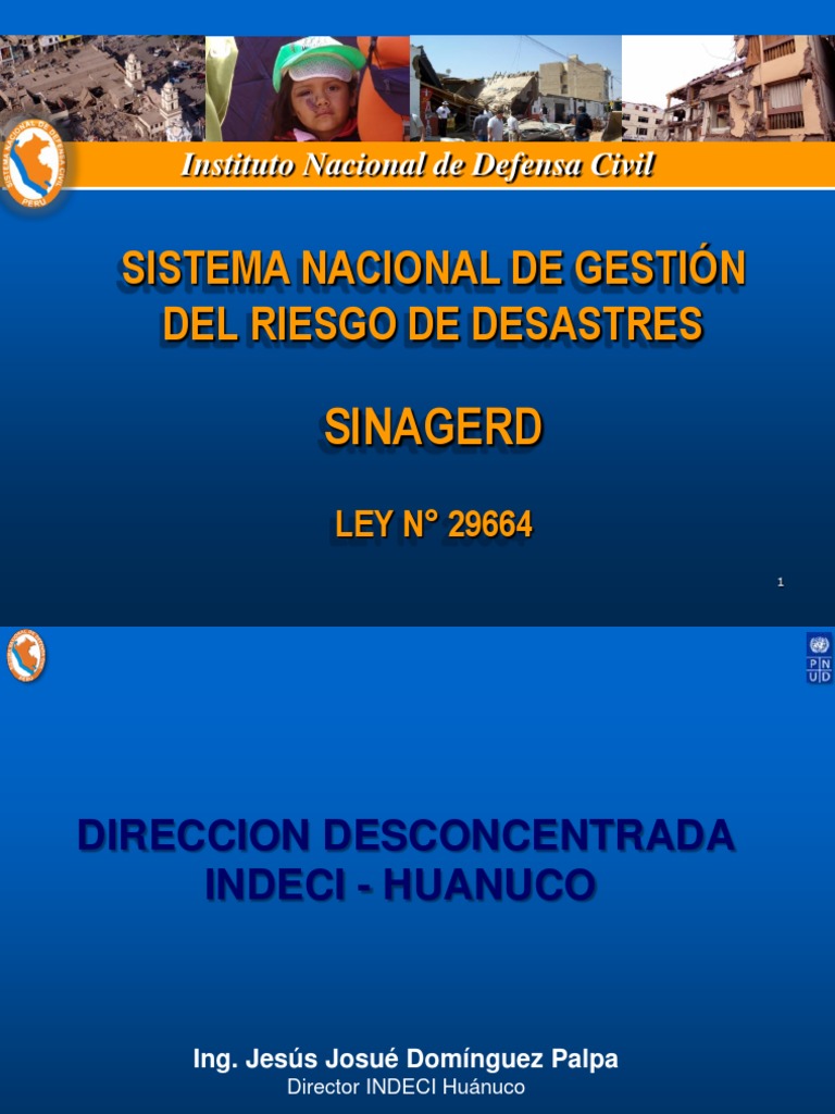 1 Exposicion Del Sinagerd Actualizada | PDF | Defensa Civil ...
