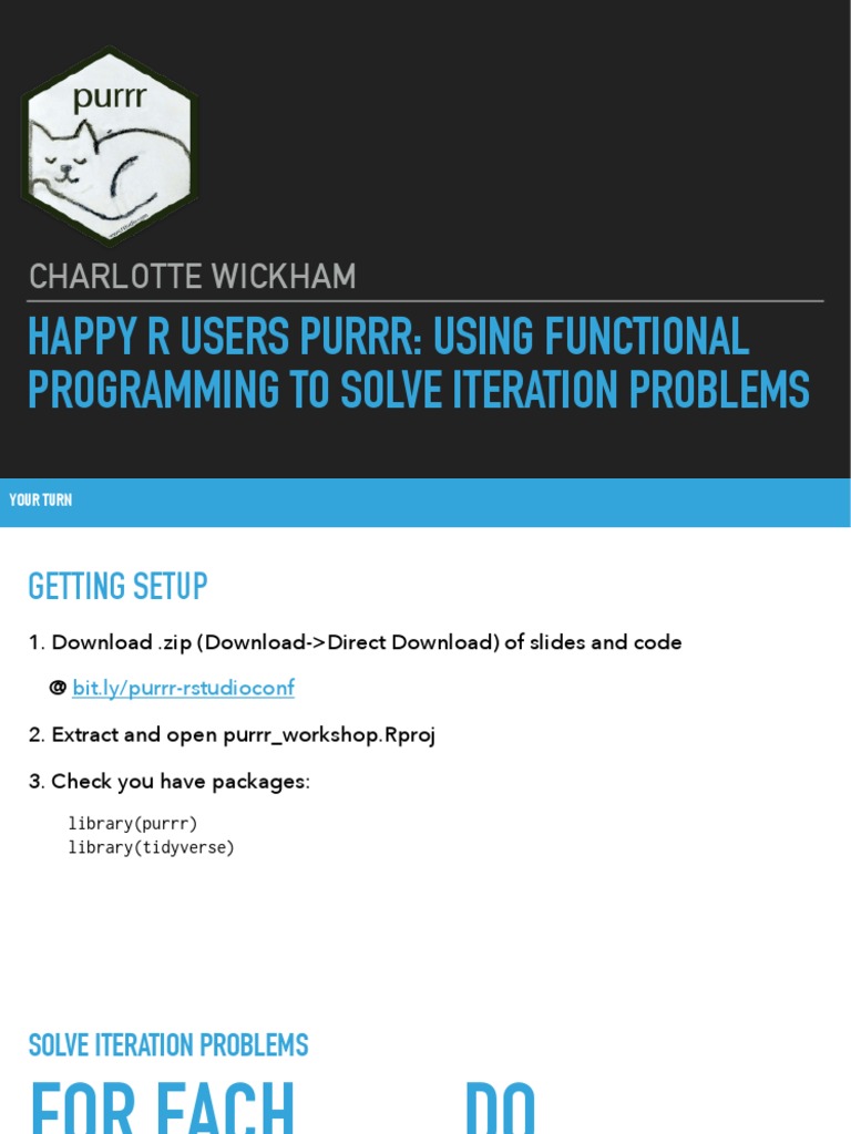 Charlotte Wickham: Happy R Users Purrr: Using Functional Programming To Solve Iteration Problems ...