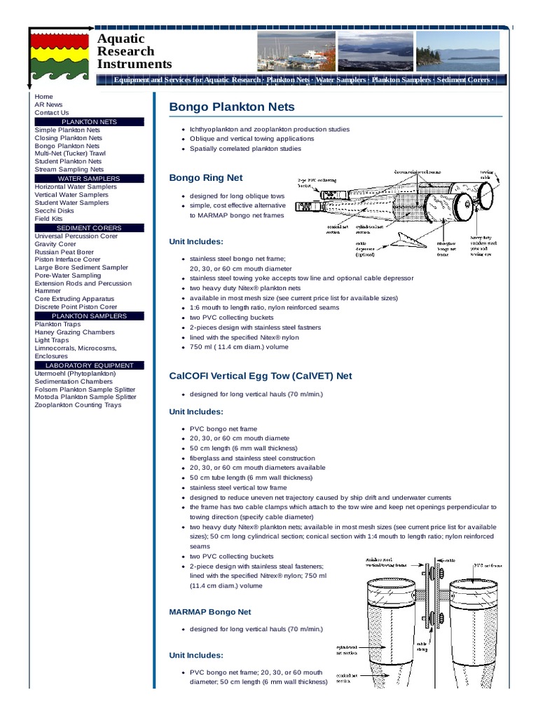 Bongo Nets - HTM PDF | Download Free PDF | Plankton | Nature