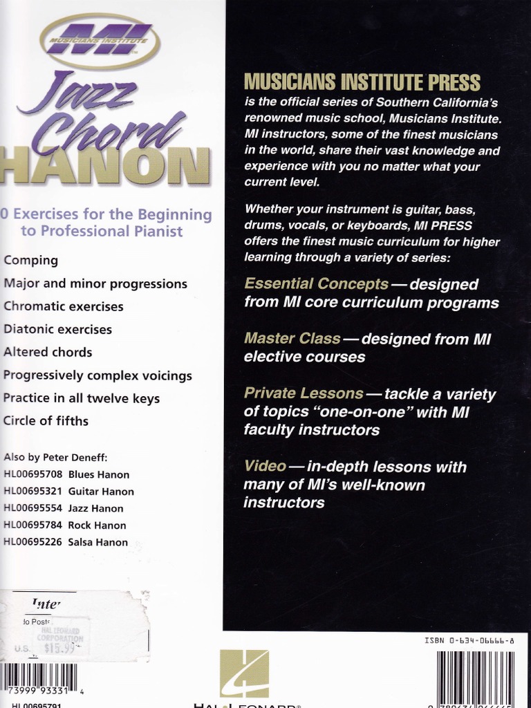 Jazz Chord Hanon PDF | PDF