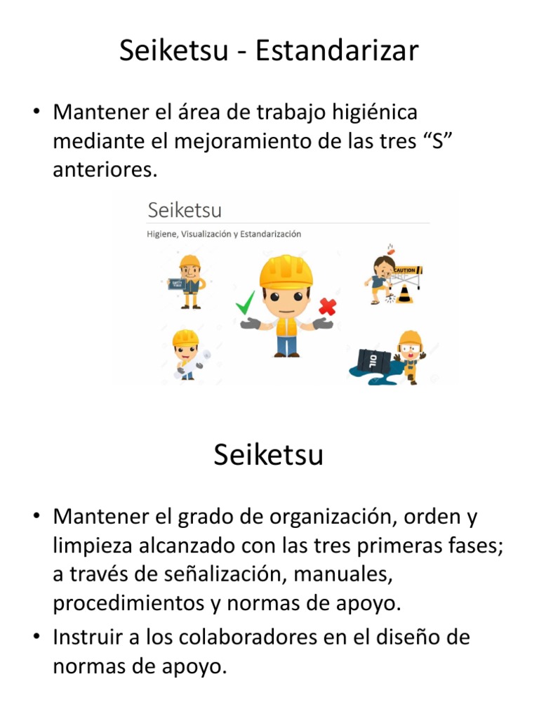 Estandarización Seiketsu en 5S | PDF