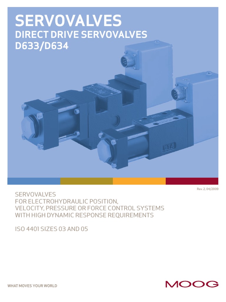 Moog Valves D633 D634 Catalog En | Vacuum Tube | Electrical Connector