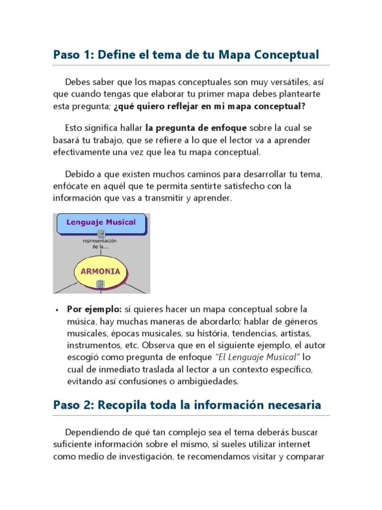 Como Hacer Un Mapa Conceptual | PDF | Información | Mapa