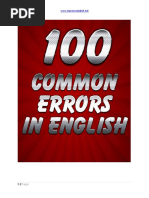 100 Common Errors in English PDF | PDF | Robbery | Adverb