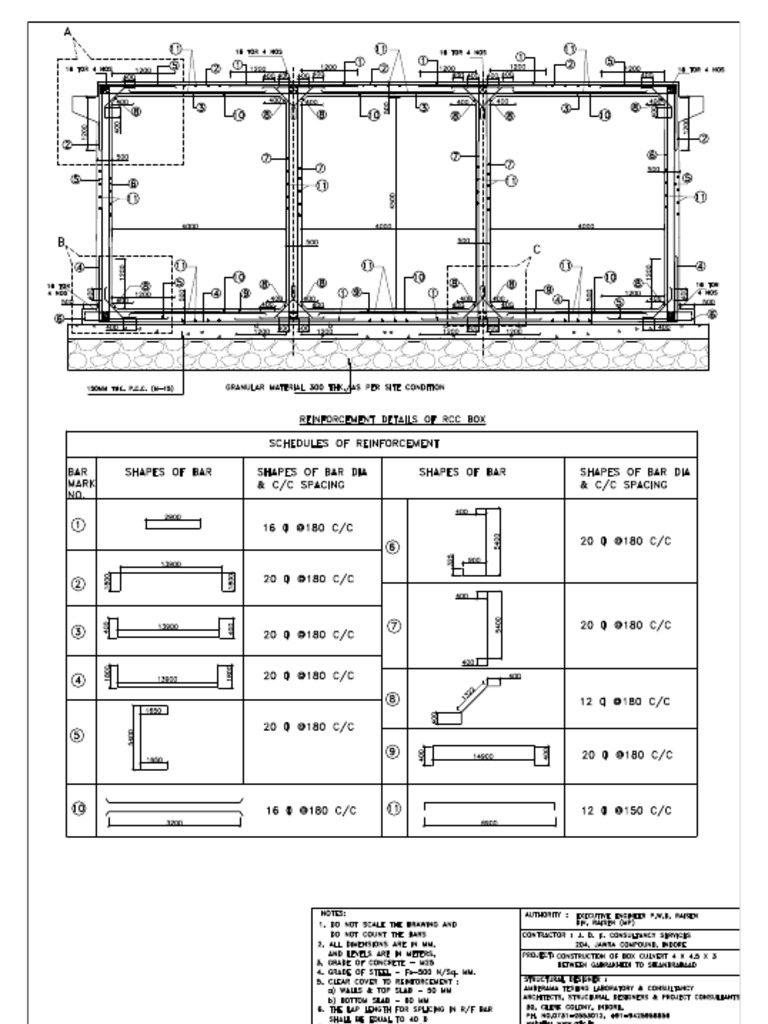 01 4x4.5x3 Span Box Culvert (17-Mar-18 - Ankesh) - Model | PDF