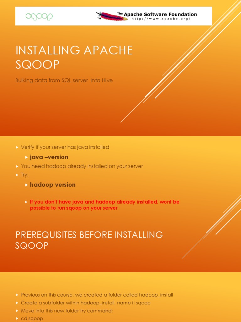 Installing Apache Sqoop | PDF
