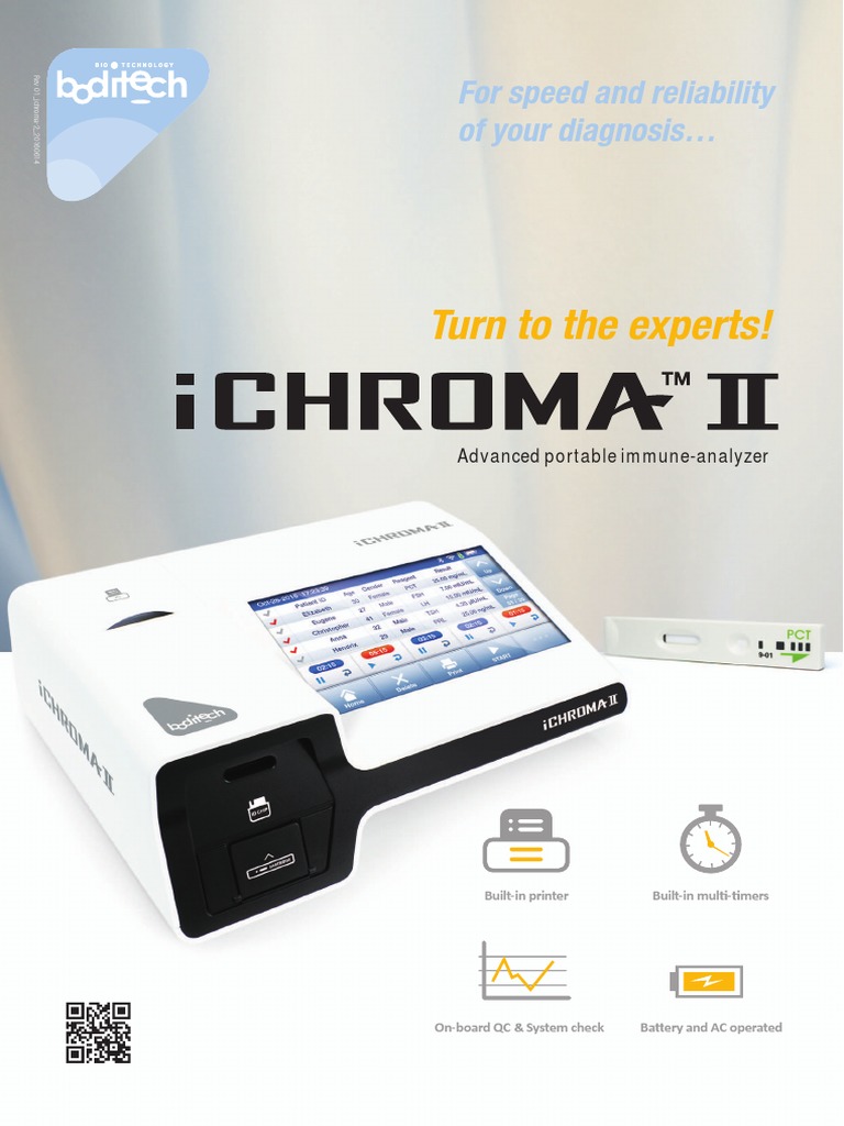 Ichroma II Brochure | PDF | Blood Plasma | Human Chorionic Gonadotropin