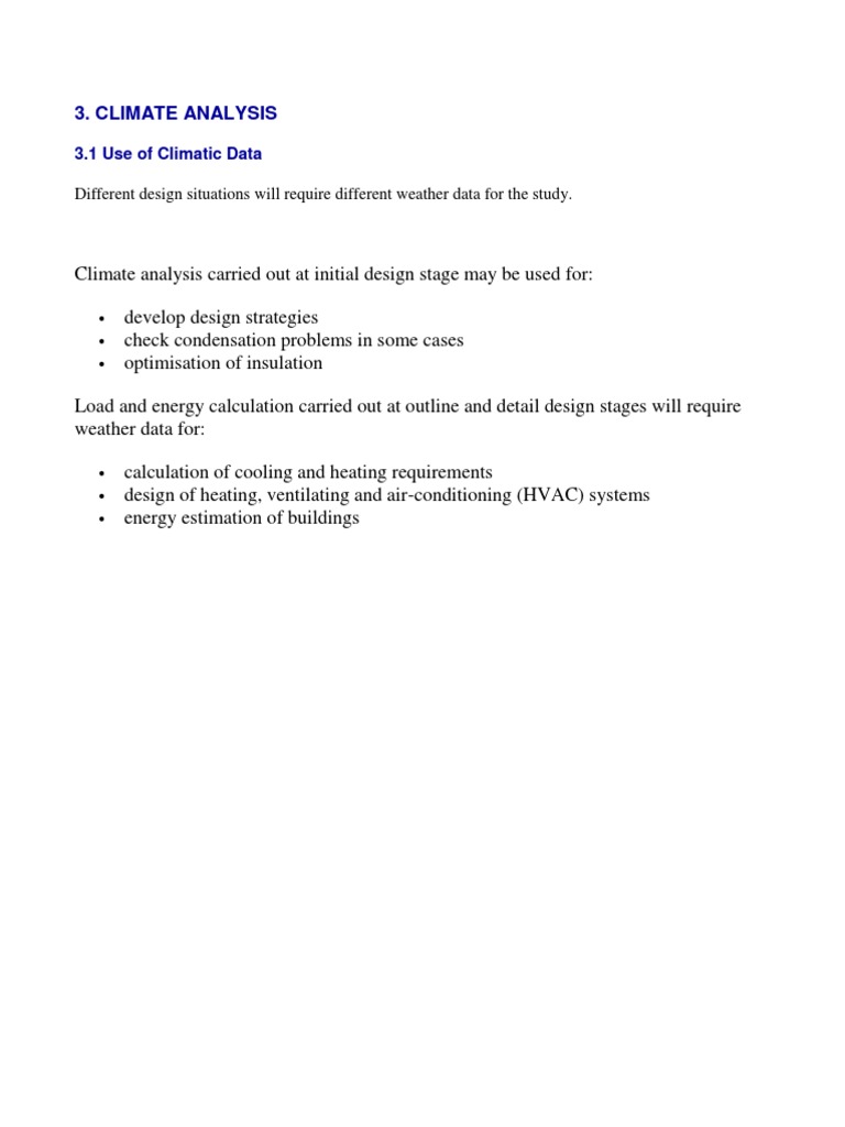 Climatic Design of Buildings | PDF | Humidity | Hvac