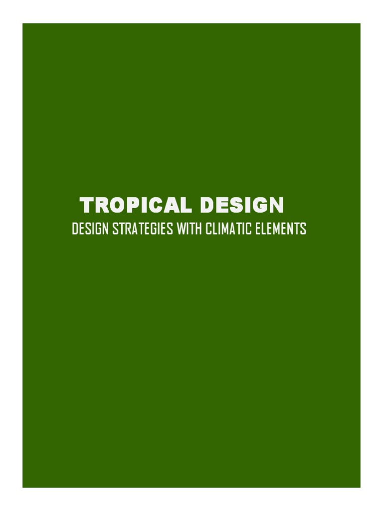 Tropical Architecture | PDF