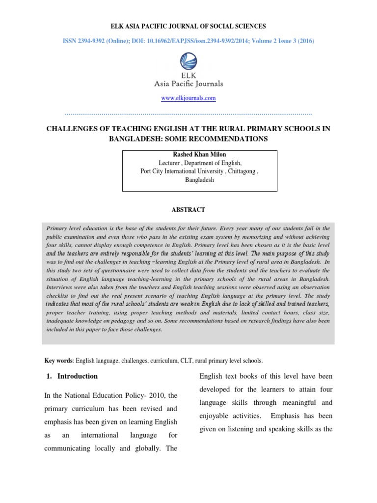 Challenges of Teaching English - 2 PDF | PDF | Schools | Teachers