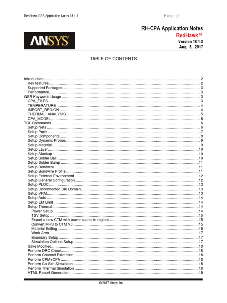 Integrated RH-CPA AppNote 18.1.3 | PDF | Graphical User Interfaces ...