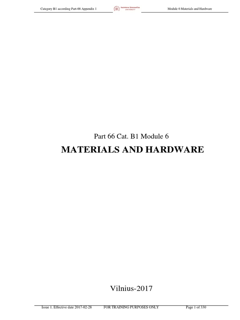 M6 Selected Pages Materials and Hardware | PDF | Heat Treating | Alloy