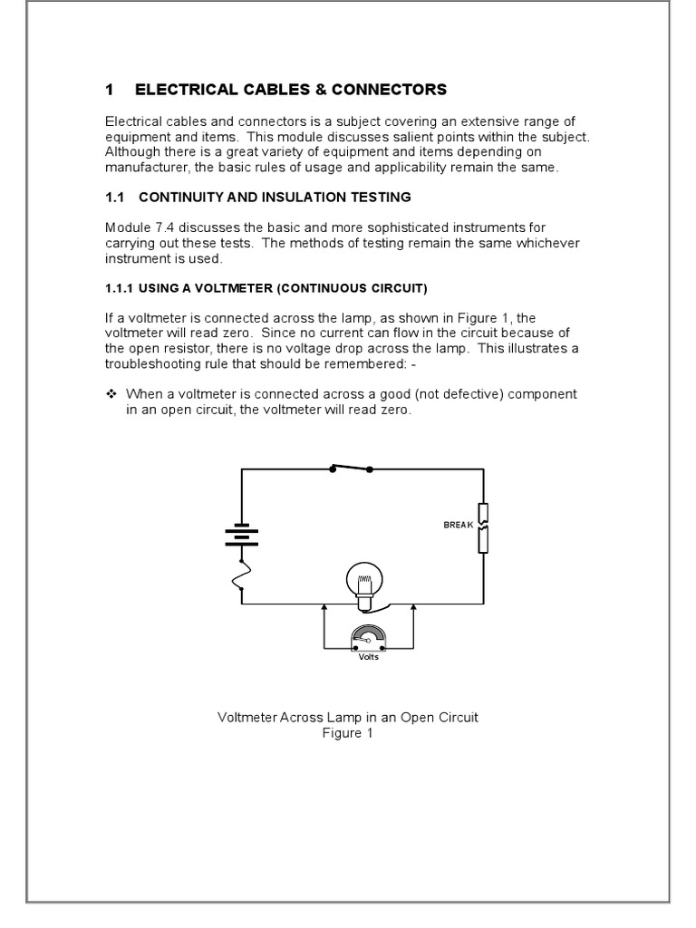 Mod 7.7 B1 Electrical Cables | PDF | Series And Parallel Circuits ...