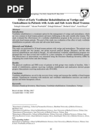 Motion Sensitivity Test | PDF | Vertigo | Clinical Medicine