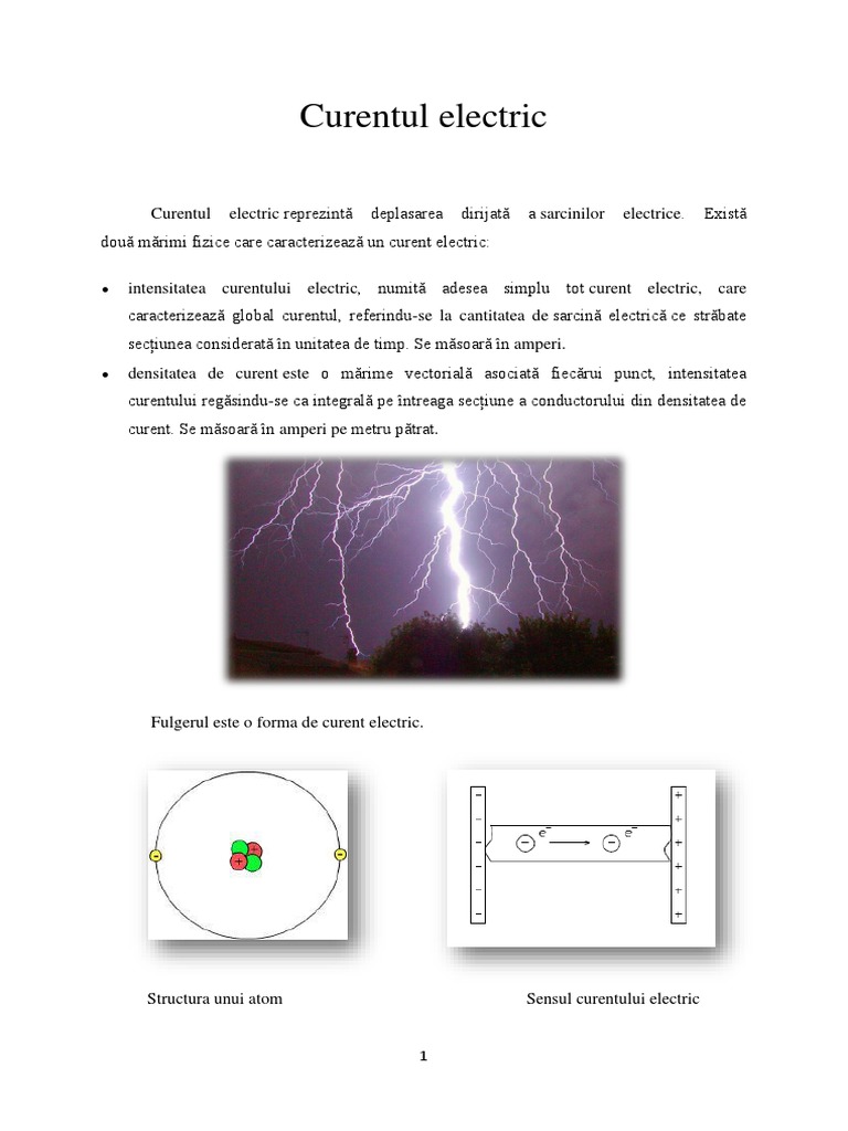 Curentul Electric | PDF