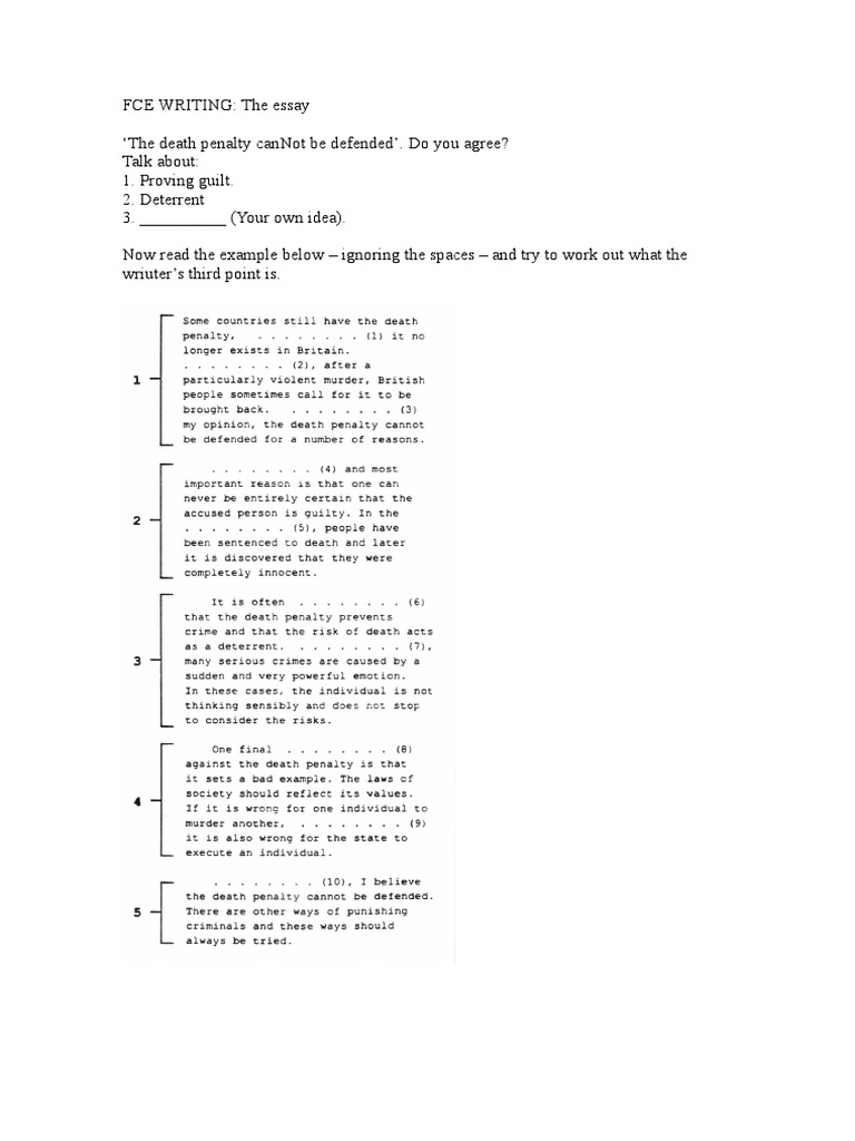 Fce Writing Essay | PDF