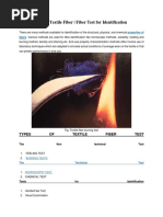 Identification of Textile Fibers | PDF | Textiles | Fibers