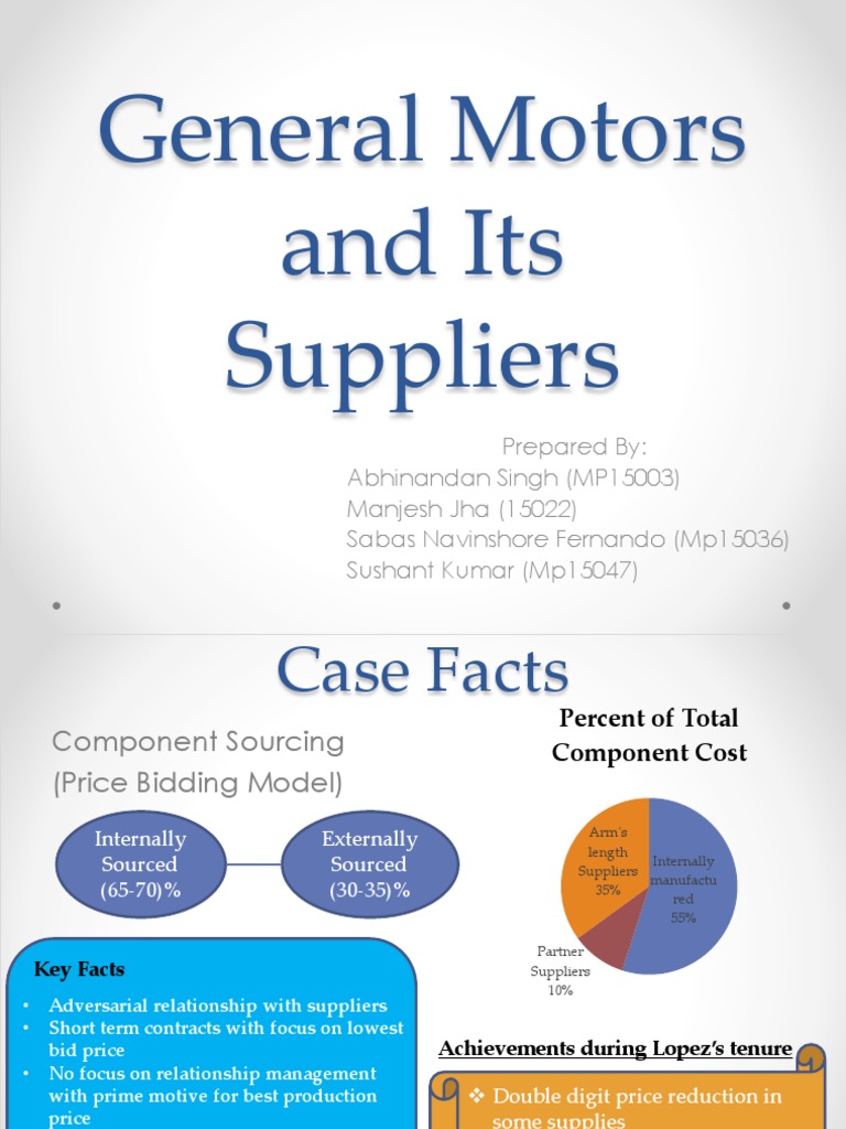 GM Supplier Relationships and Strategies | PDF | General Motors ...