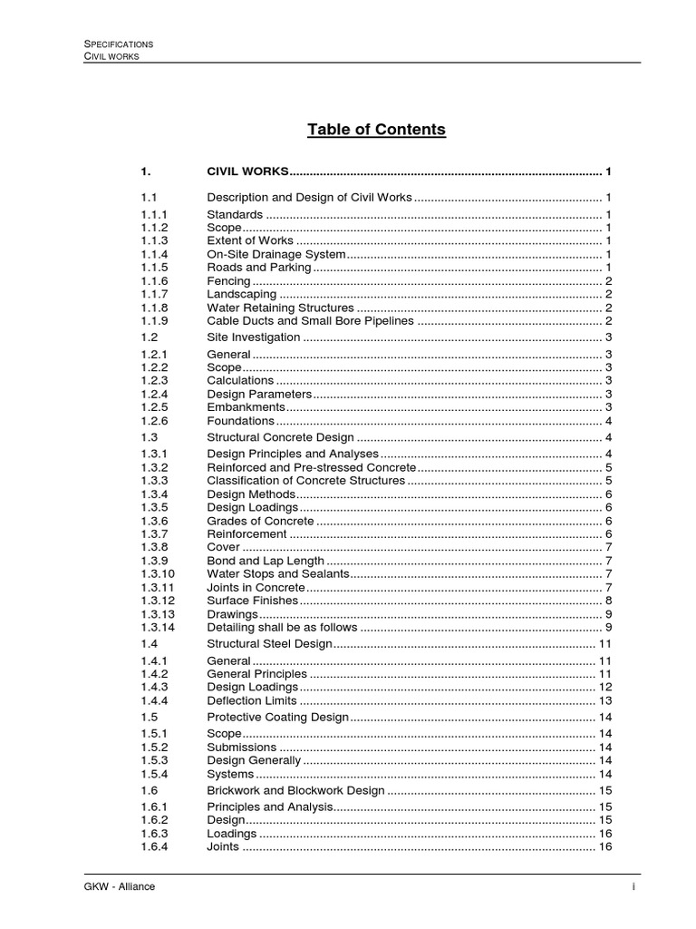 Comprehensive Specifications for Civil Engineering Works: Foundations ...