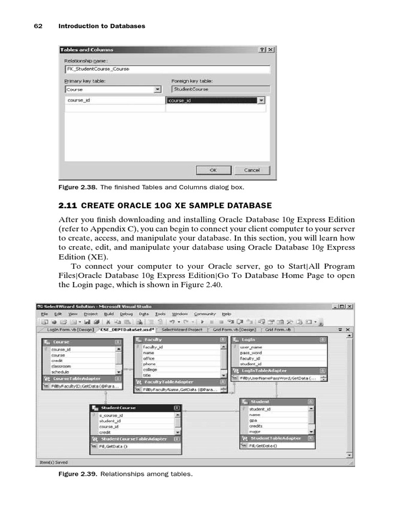 Creating Oracle 10g Xe Database Pdf Oracle Database Databases