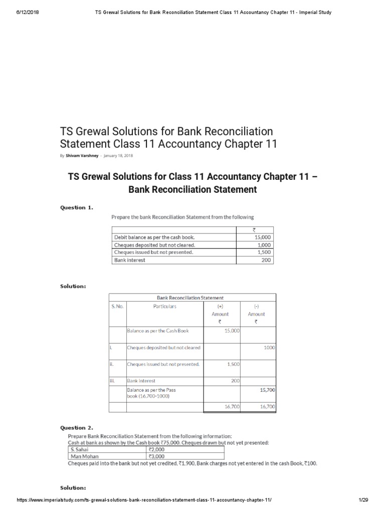 BRS | PDF | Debits And Credits | Overdraft