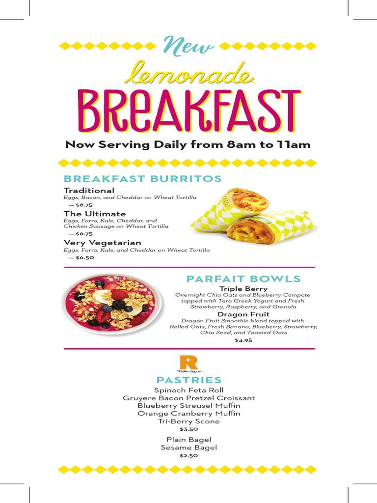 SoCal Breakfast - Menu 5x11 | PDF