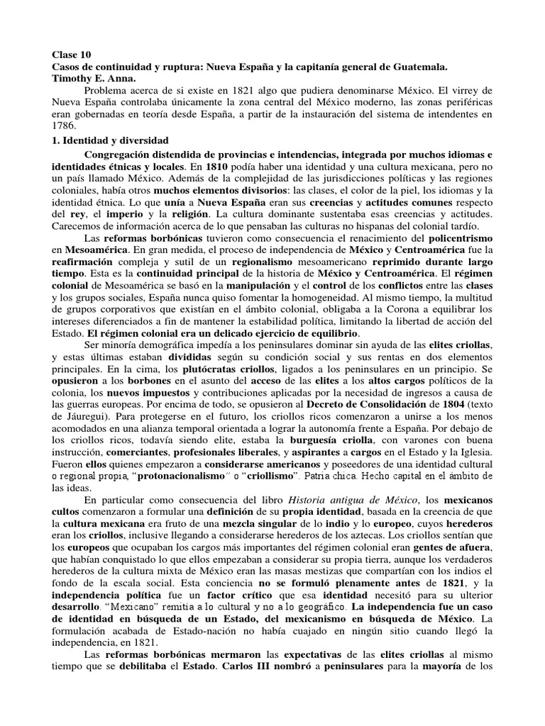 Anna, Timothy | PDF | México | Nueva españa