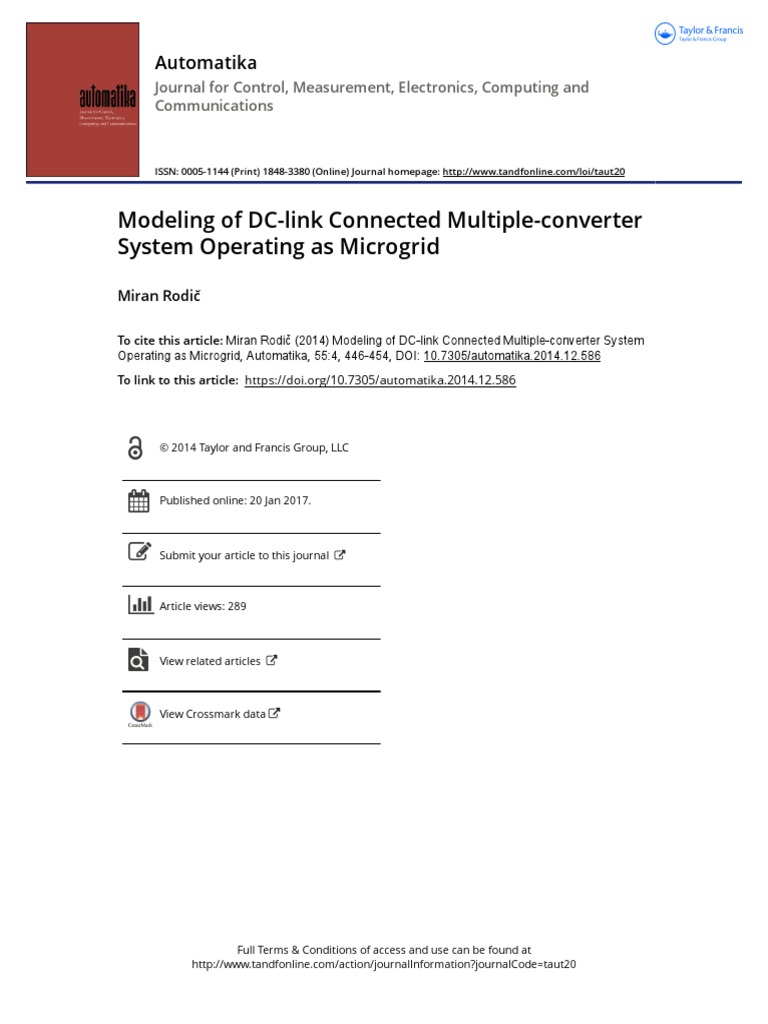 Modeling of DC Link Connected Multiple Converter System Operating As ...
