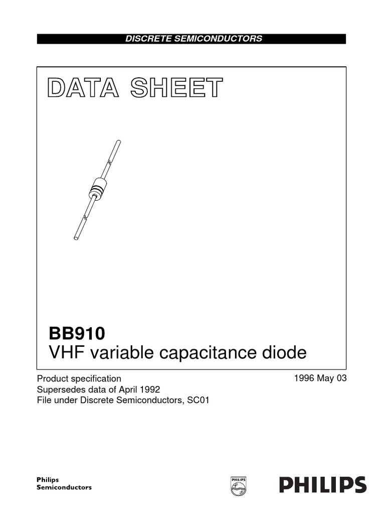 BB910 PDF | PDF | Diode | Capacitor