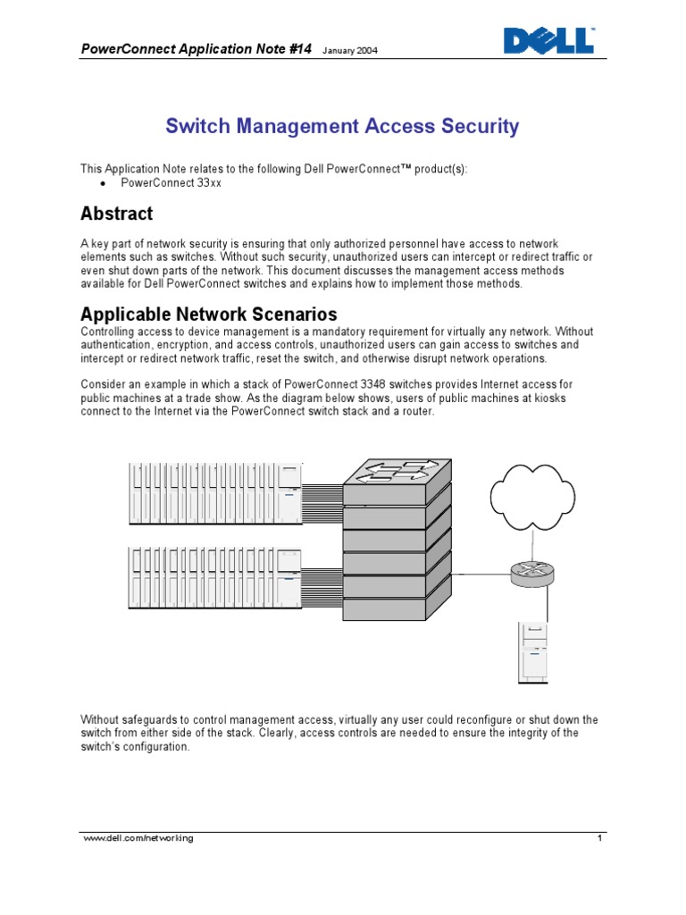 Dell Switch Hardening Guide | PDF | Secure Shell | Transport Layer Security