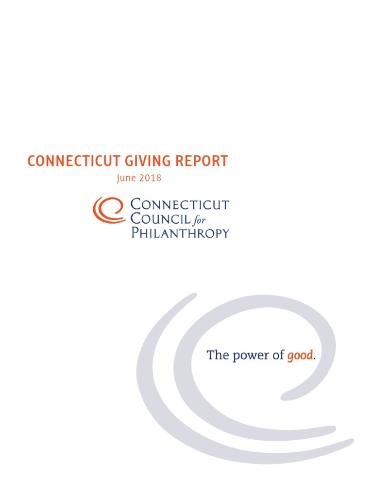 CCP Connecticut Giving Report 2018 0 | PDF | Charitable Organization ...