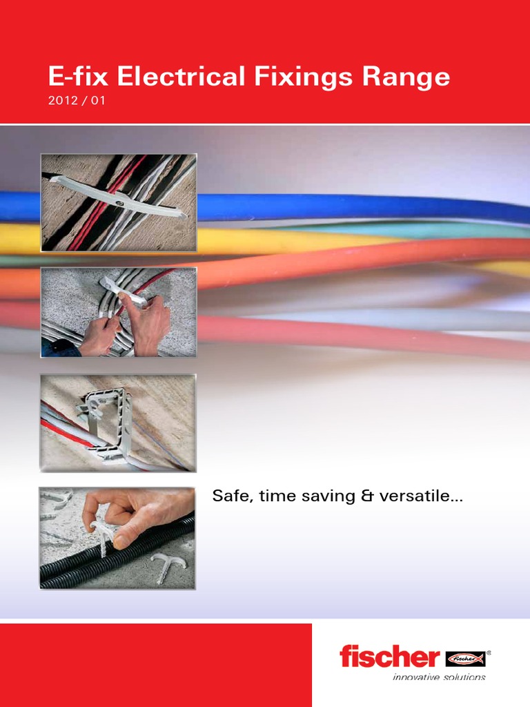 E-fix Electrical Fixings Overview | PDF | Pipe (Fluid Conveyance) | Screw