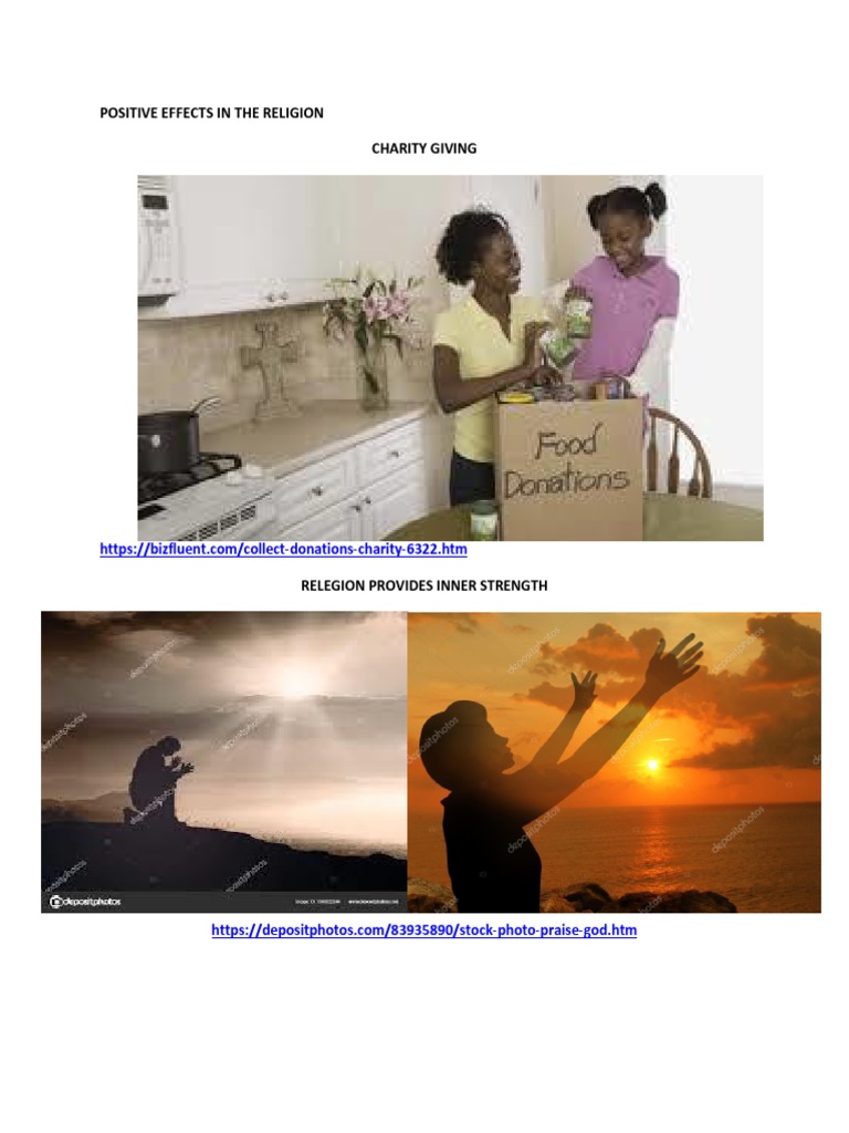 Positive Effects in The Religion | PDF | Religion And Belief