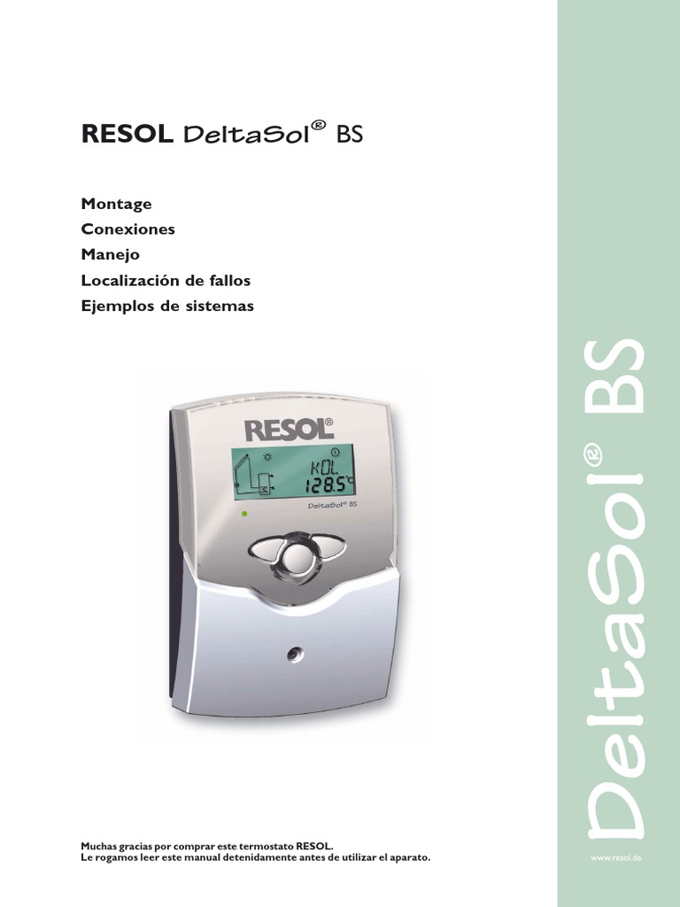 Resol Delta Sol Bs | PDF | Caldera | Relé