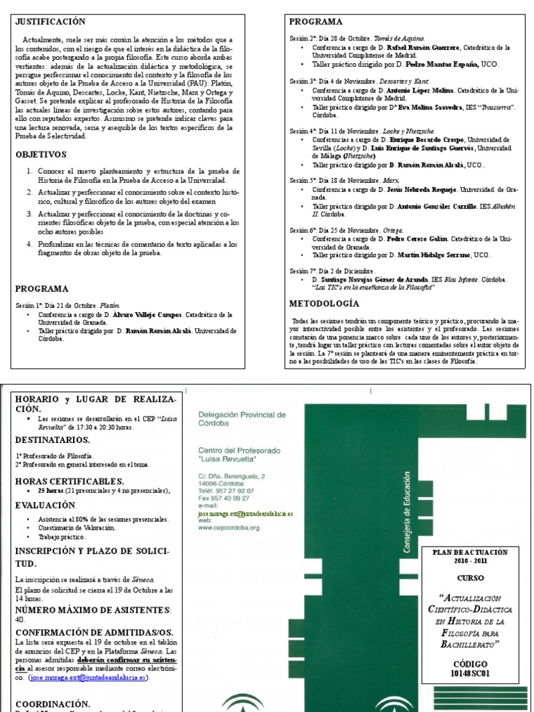 Diptico Final | PDF | Science | Ciencia filosófica