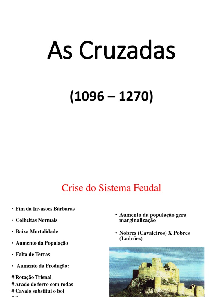 Cruzadas | PDF | Cruzadas | Feudalismo