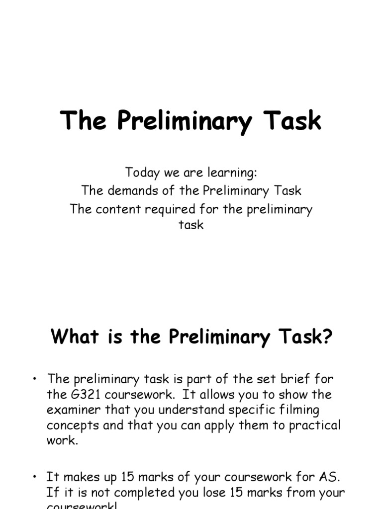 Preliminary Task Pdf Genre