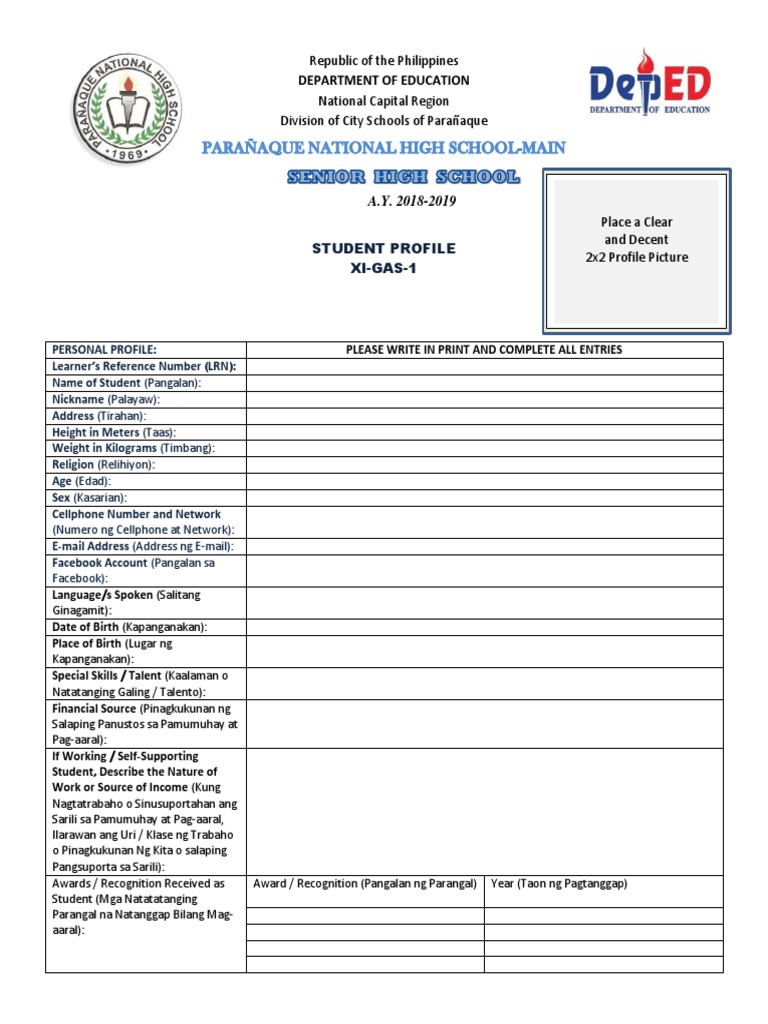 Student Profile Ver 02 | Behavior Modification | Change