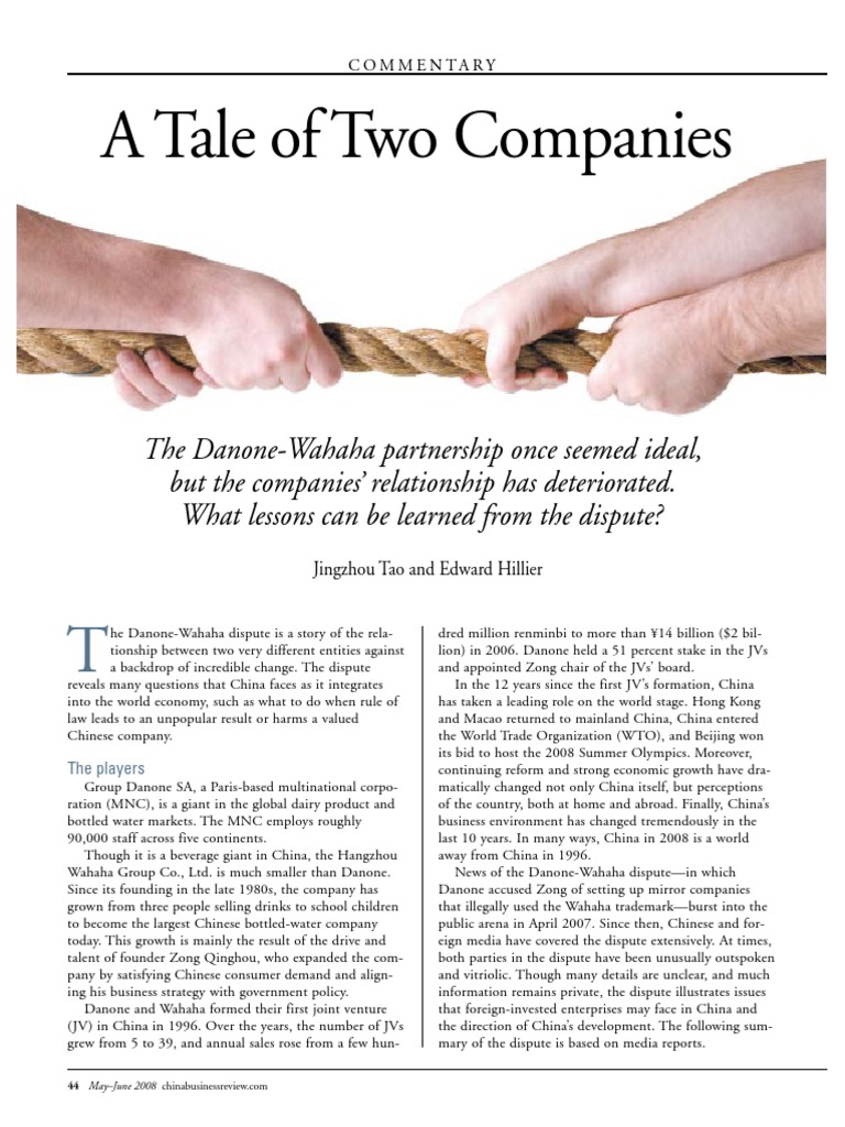 A Tale of Two Companies PDF | PDF | Joint Venture | Business