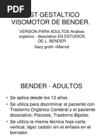 Protocolo de Bender para Adultos | PDF