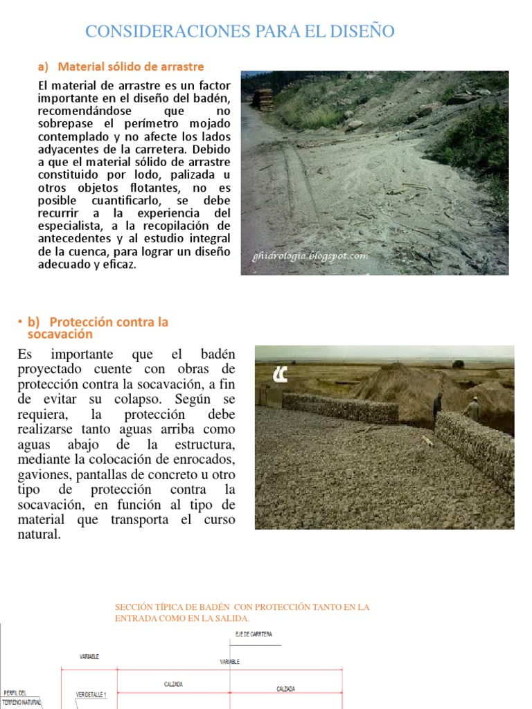 Diseño Eficaz de Badènes en Carreteras | PDF