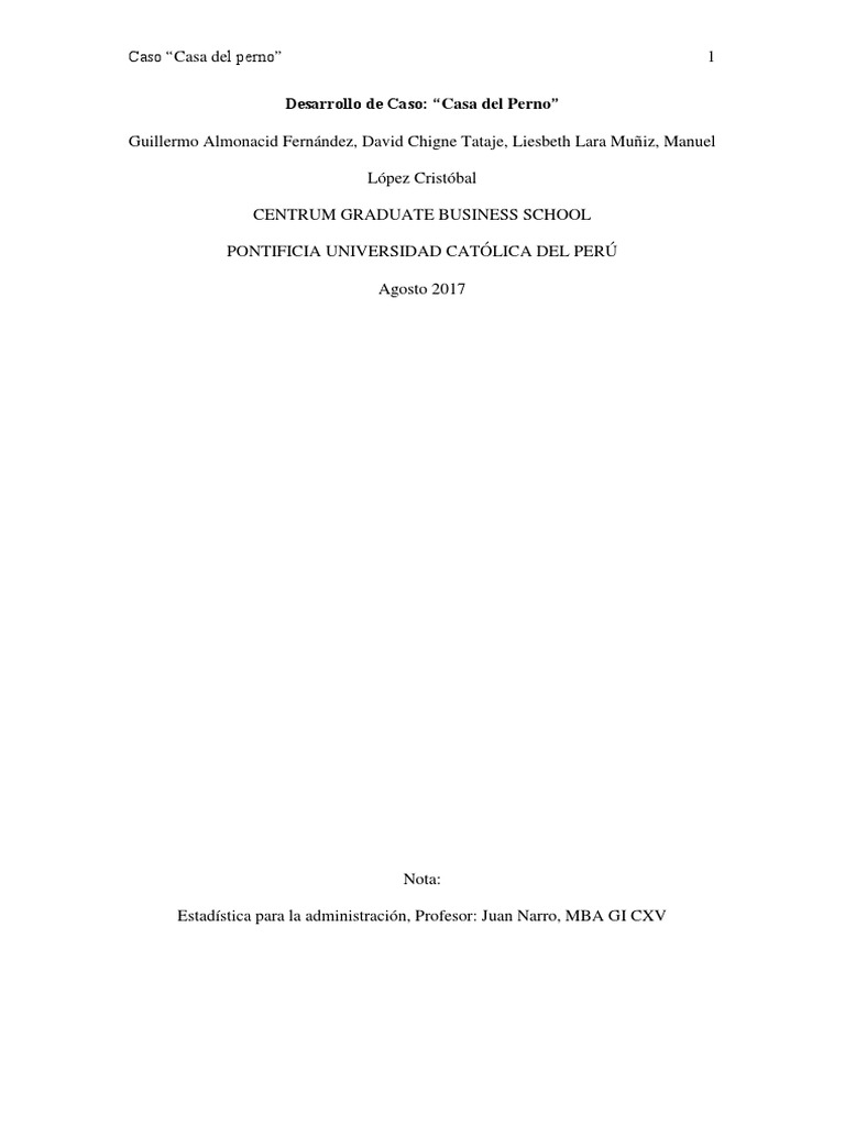MBA CXV - TAF Casa Del Perno | PDF | Gestión de la calidad | Six Sigma