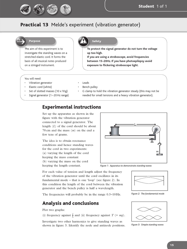 Practical 13 - Melde's Experiment (Vibrator Generator) | PDF | Waves ... Practical 13 - Melde's Experiment (Vibrator Generator) | PDF | Waves ...